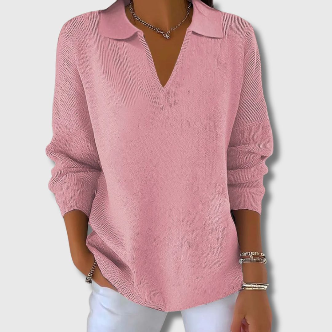 Sarah - Reversible Collar Sweater – Finesse Montreal Boutique